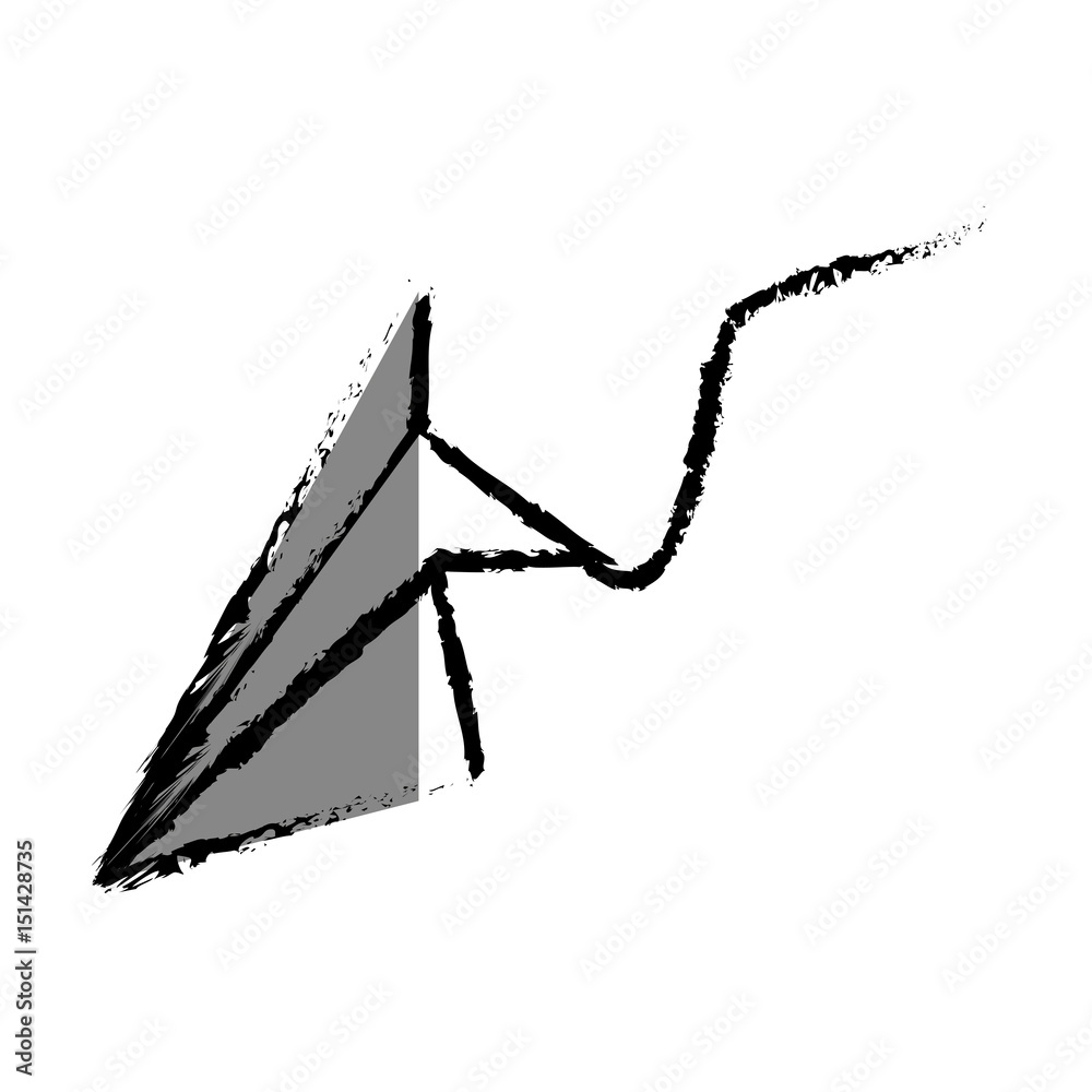 paper airplane isolated icon vector illustration design Stock Vector ...