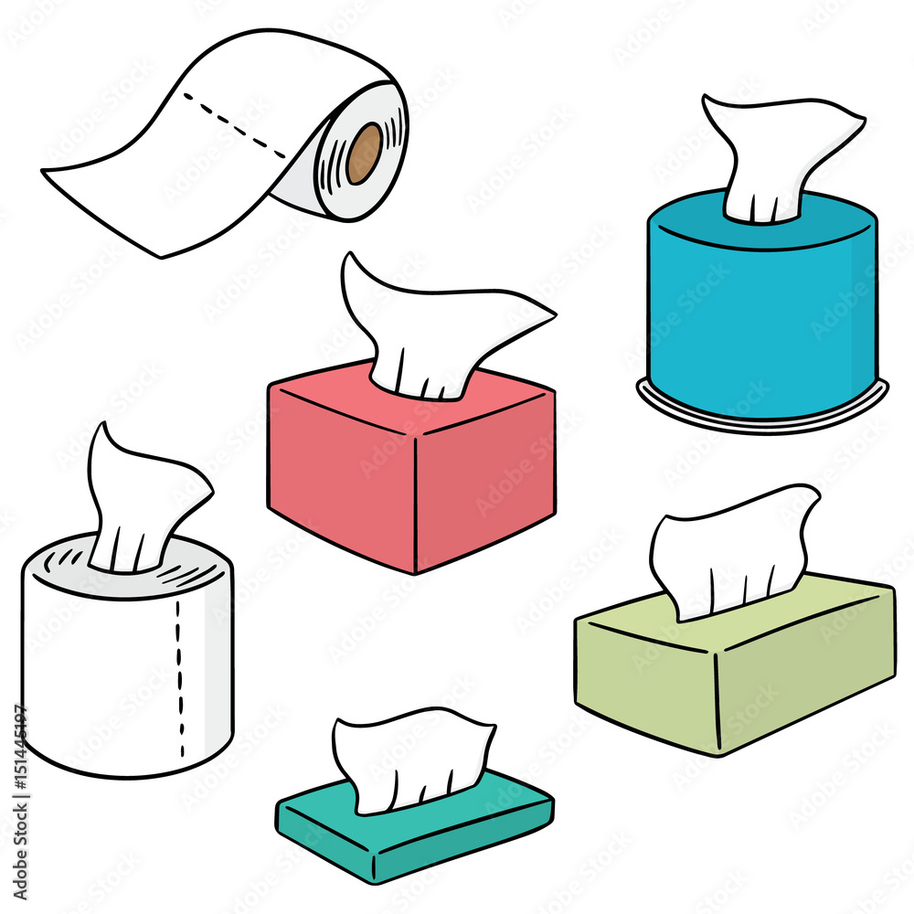 vector set of tissue paper Stock Vector | Adobe Stock
