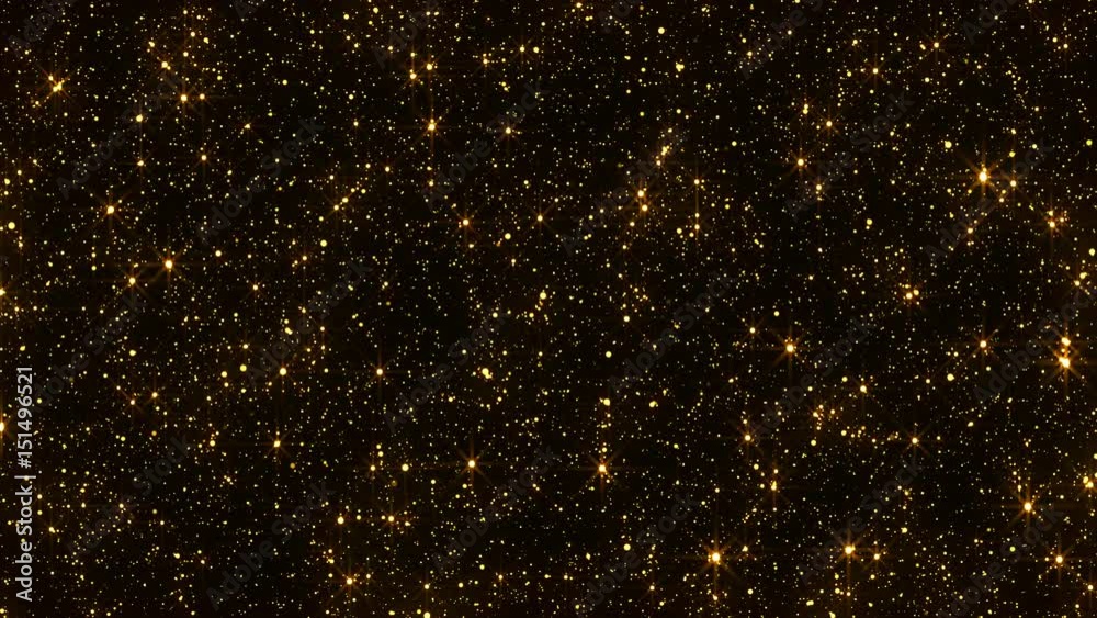 Gold Particles Glitter Glamour Background Loop Animation Stock Video ...