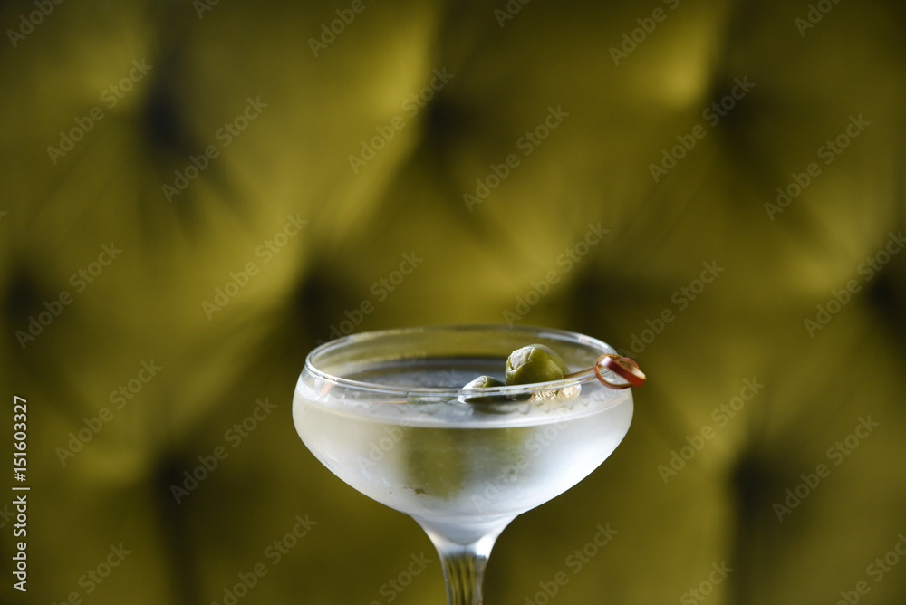 Martini in martini glass, close-up Stock Photo | Adobe Stock