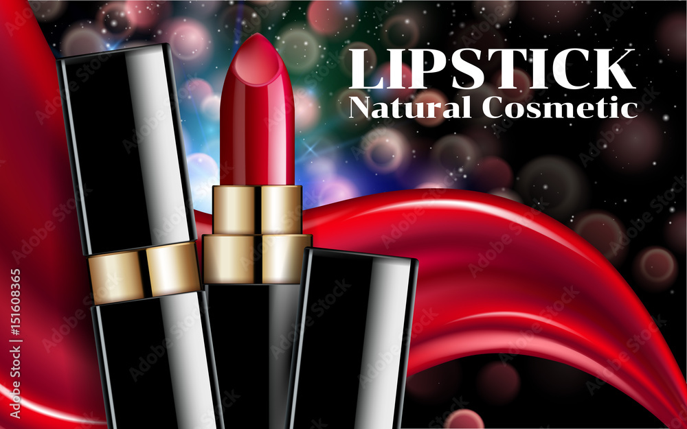 Glamorous Fashion lipstick ads liquid texture flowing lipsticks makeup ...