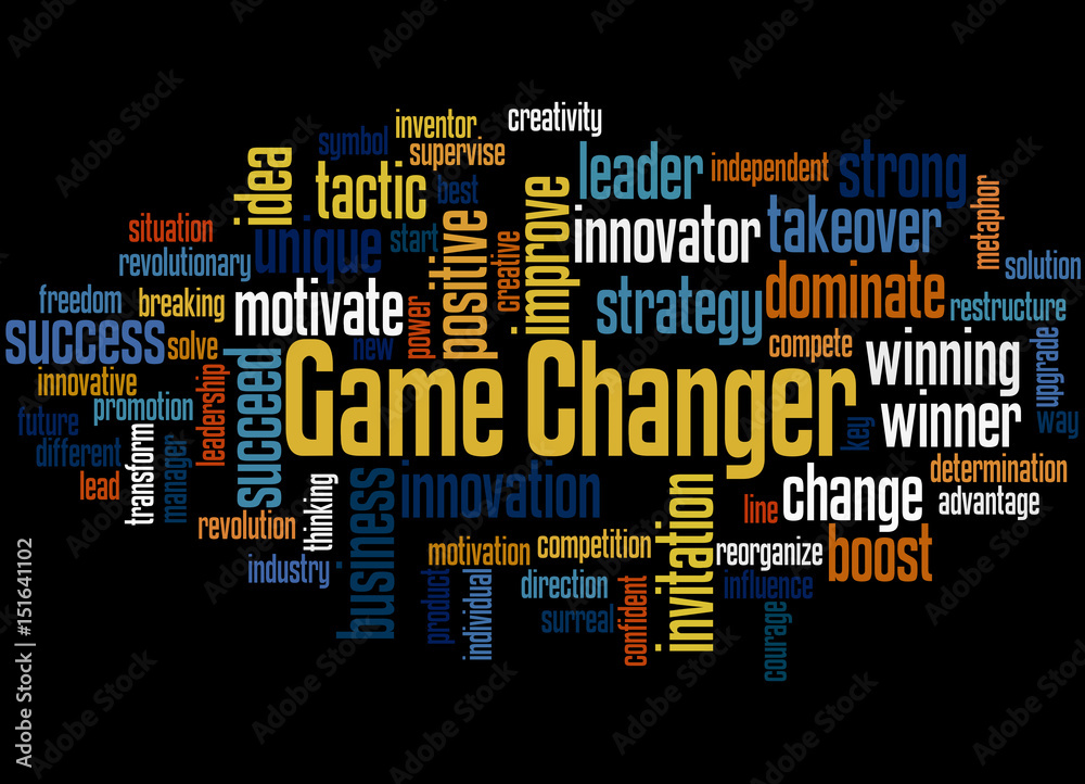 Game Changer, word cloud concept 3 Stock Illustration | Adobe Stock