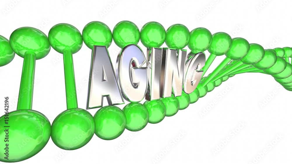 Aging DNA Strand Heredity Genes Getting Older 3d Animation Stock Video ...
