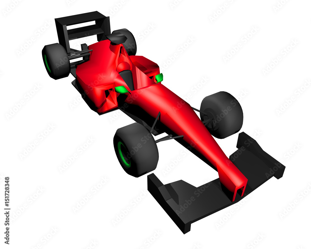 3D rendering racing car Stock Illustration | Adobe Stock