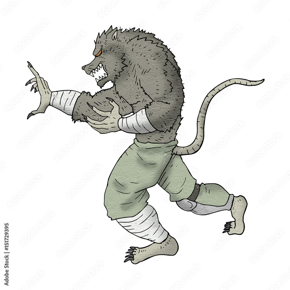 mutant rat Stock Illustration | Adobe Stock