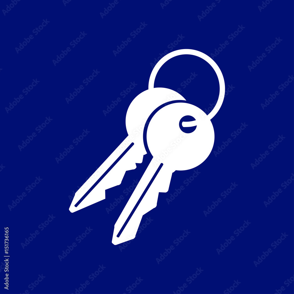 Key icon. Lock symbol. Security sign. Flat design style. Stock Vector ...