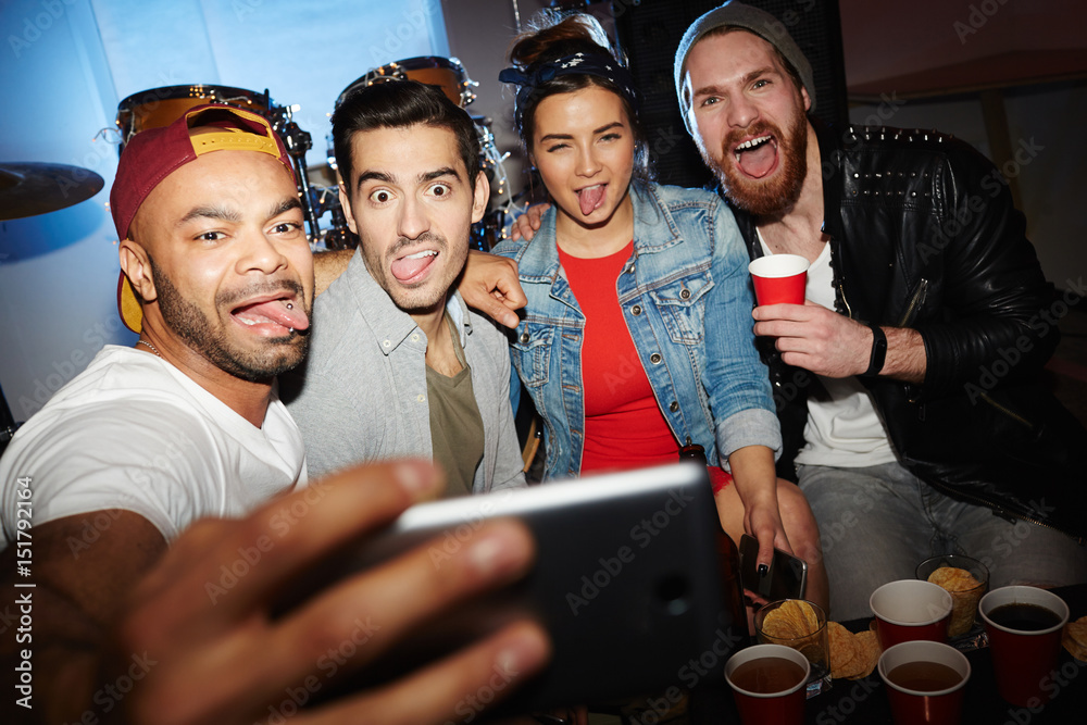Young People Partying In A Club