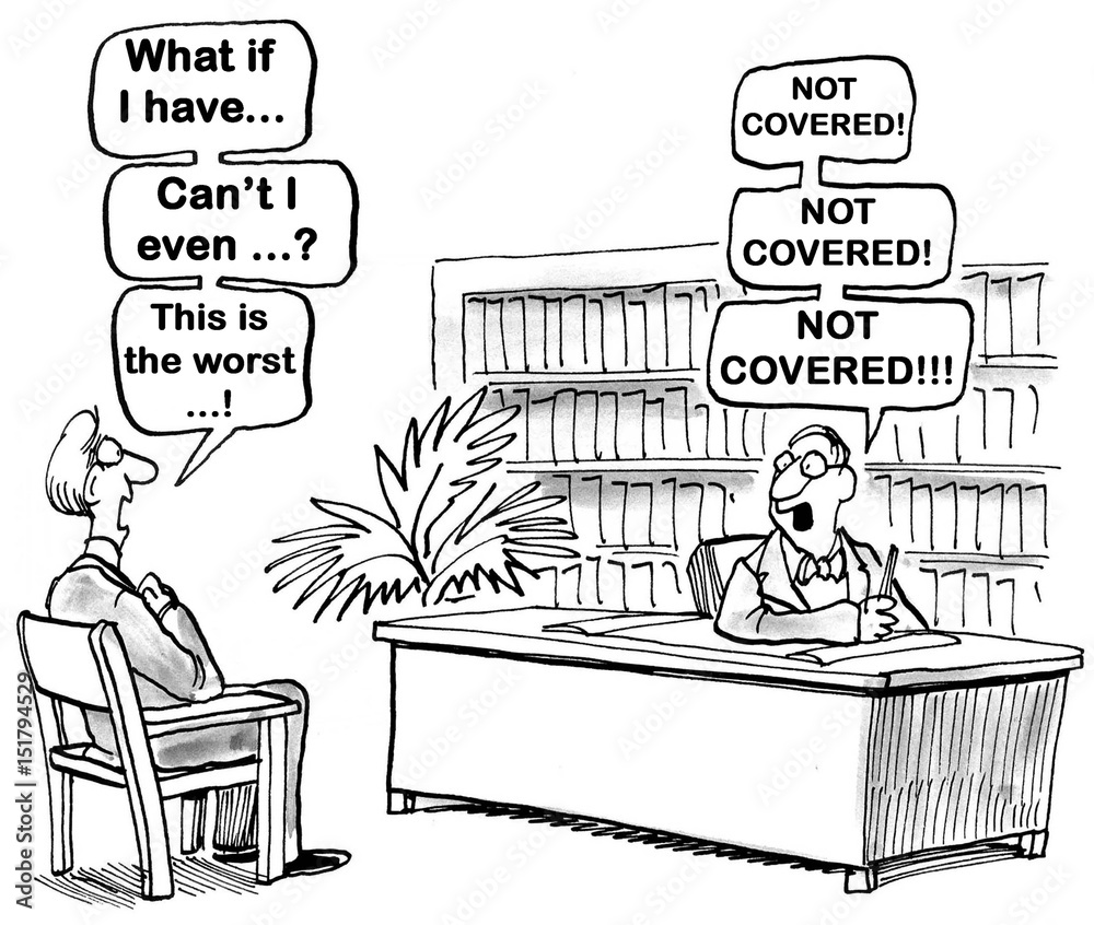 Medical cartoon about the changes in the healthcare insurance ...