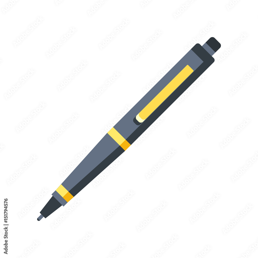 Pen icon. Flat design graphic illustration. Vector pen icon Stock ... Pen icon. Flat design graphic illustration. Vector pen icon Stock ...