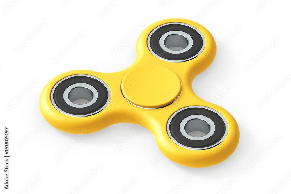 Fidget Spinner Toy - Stress Reliever - yellow Stock-Illustration ...