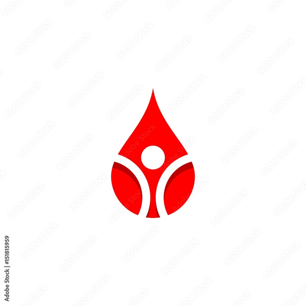 blood care logo Stock Vector | Adobe Stock