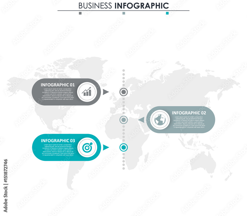 Business data visualization. Process chart. Abstract elements of graph ...
