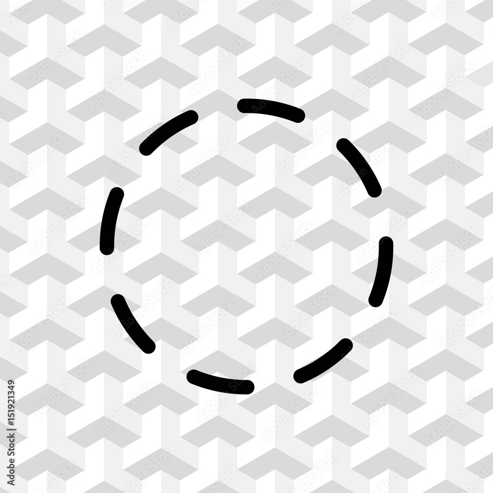 Vecteur Stock dash-dotted line icon stock vector illustration flat ...