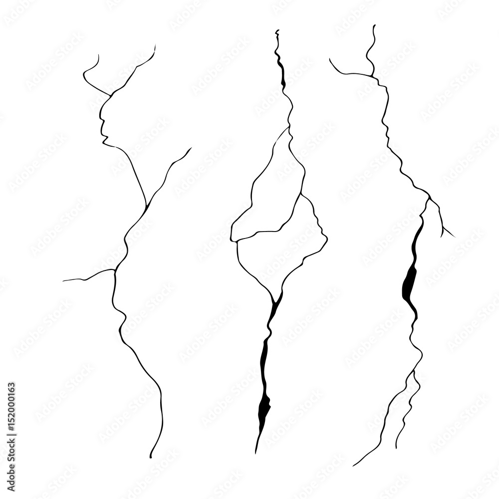 Wall Crack Vector