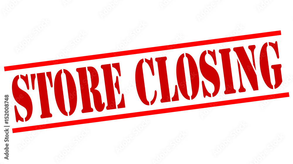 STORE CLOSING red stamp Stock Illustration | Adobe Stock
