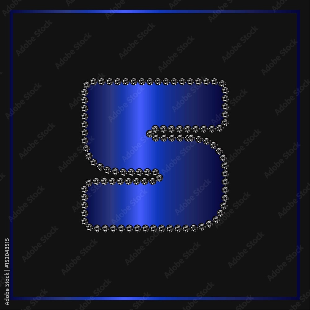 pearl font typeface alphabet Stock Vector | Adobe Stock