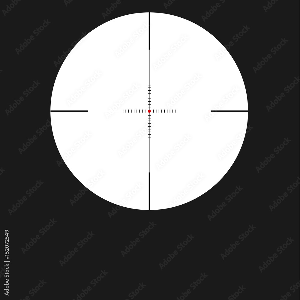 Sniper Scope Crosshairs Red