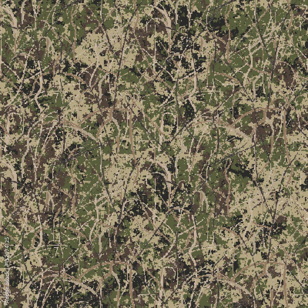 Abstract military or hunting camouflage background. Seamless pattern ...