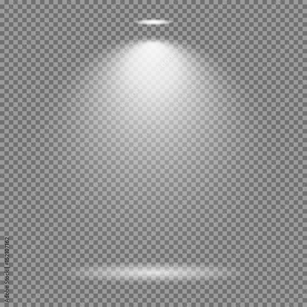 Light effect on transparent background. Bright lights vector collection ...