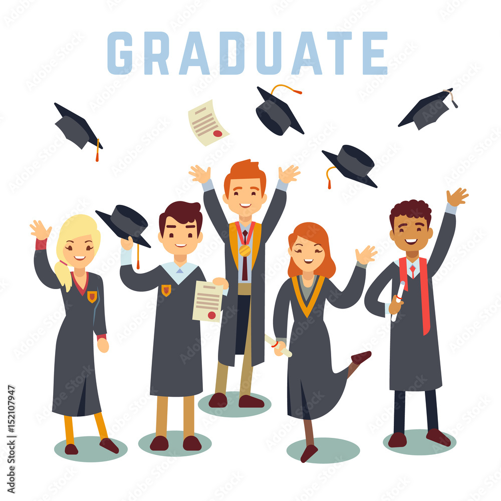 Graduation Student Vector