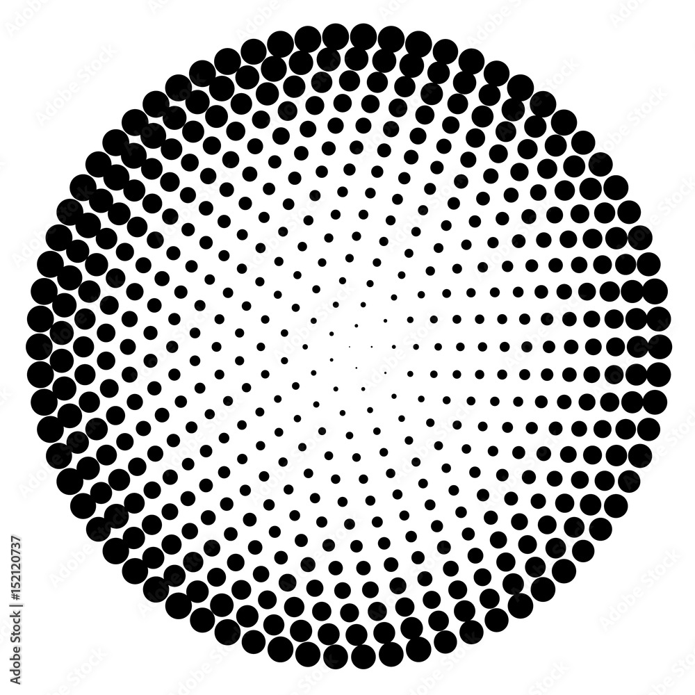 Halftone circle background, halftone dot pattern Stock Vector | Adobe Stock