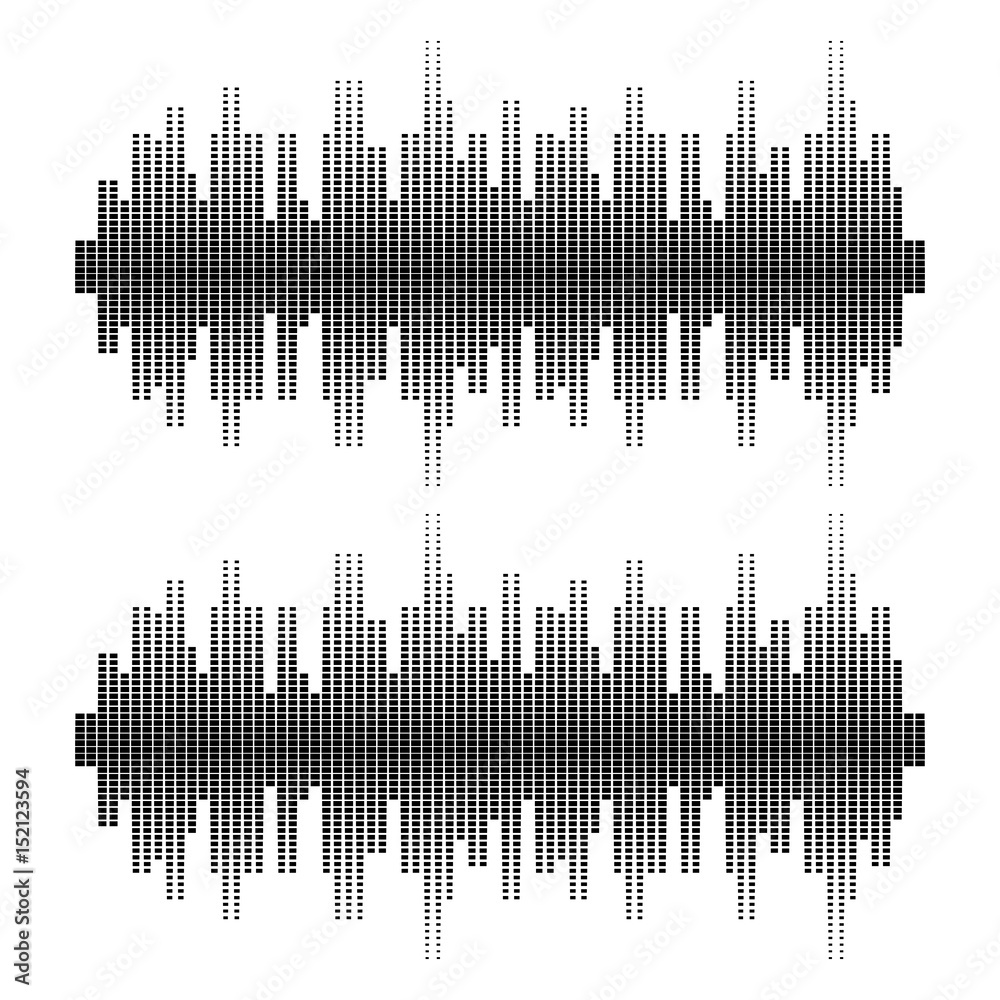 Equalizer, Abstract Sound Wave, Audio Logo Sign. Vector Stock Vector ...