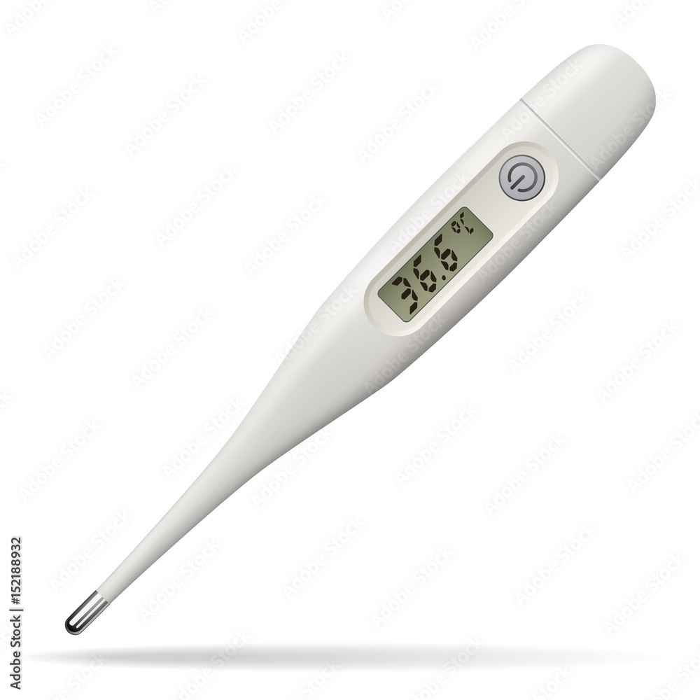 Electronic medical thermometer. Digital device for measuring the ...