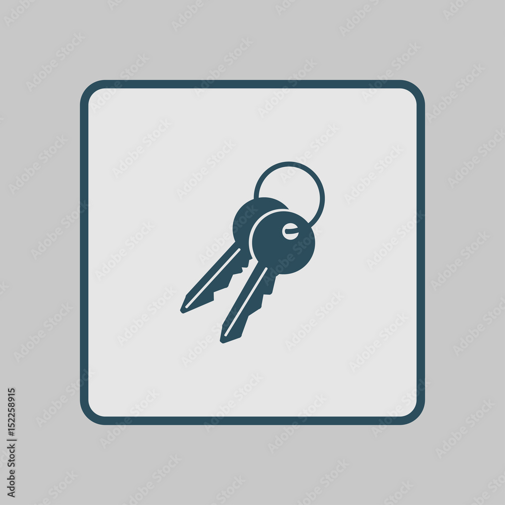 Key icon. Lock symbol. Security sign. Flat design style. Stock Vector ...