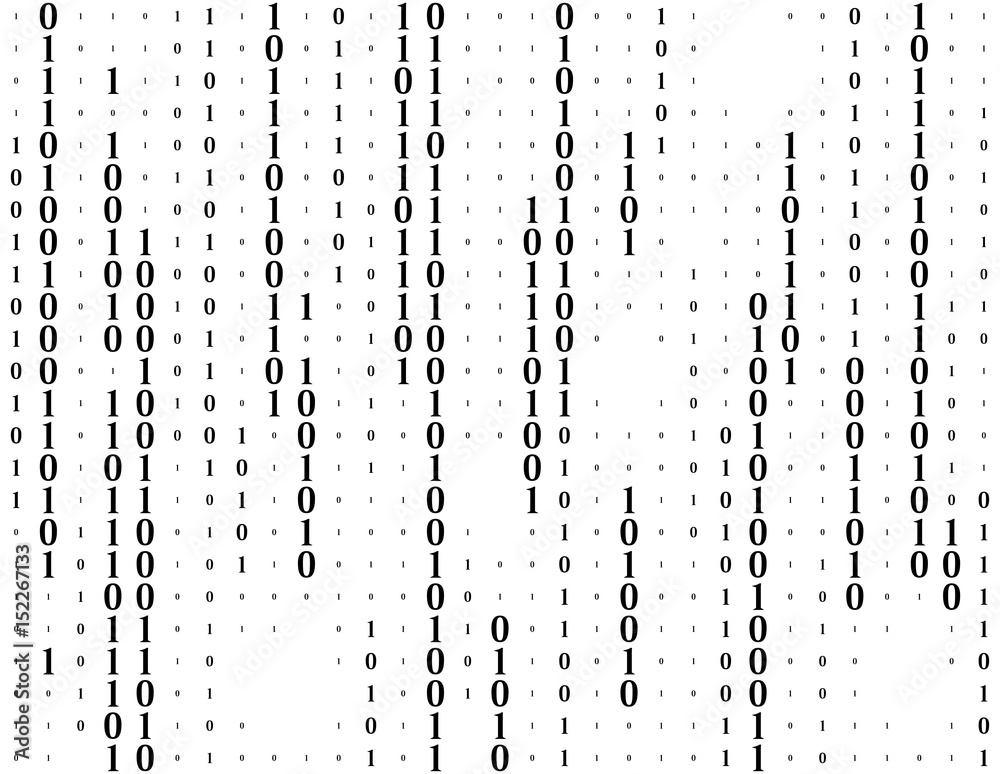 Streaming Binary Code Vector Background Coding Or Hacker Concept Data And Technology