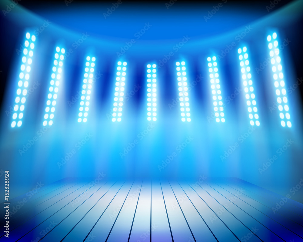 Show on the stage. Vector illustration. Stock Vector | Adobe Stock