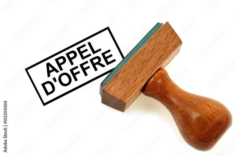 Tampon appel d'offre Stock Photo | Adobe Stock