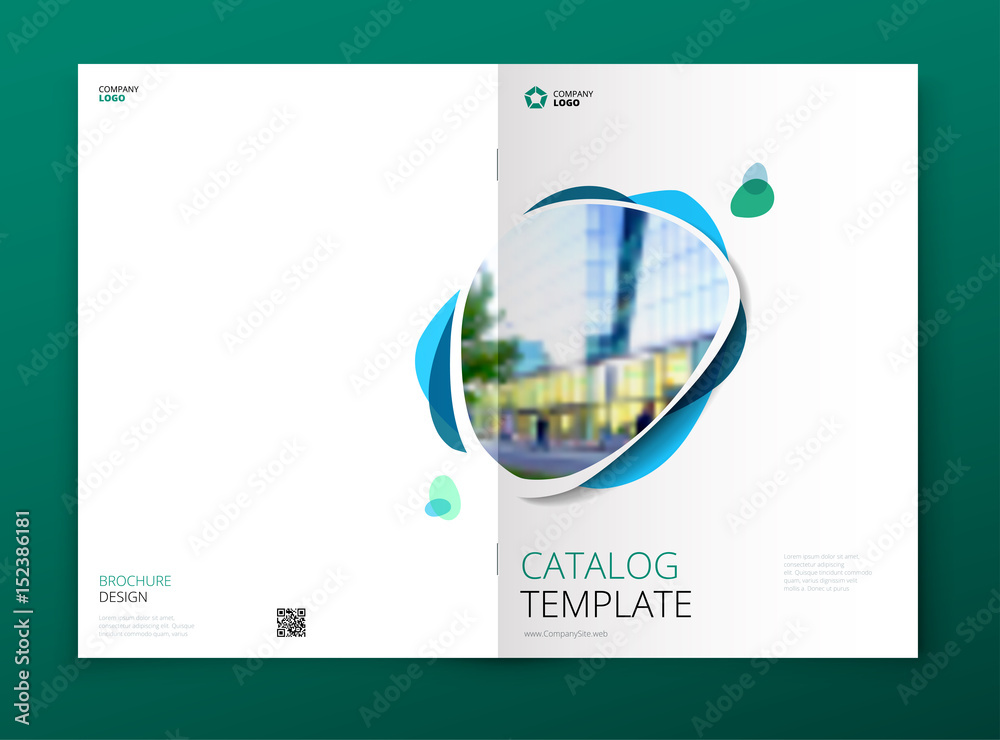 Catalog cover design. Corporate business brochure, annual report ...