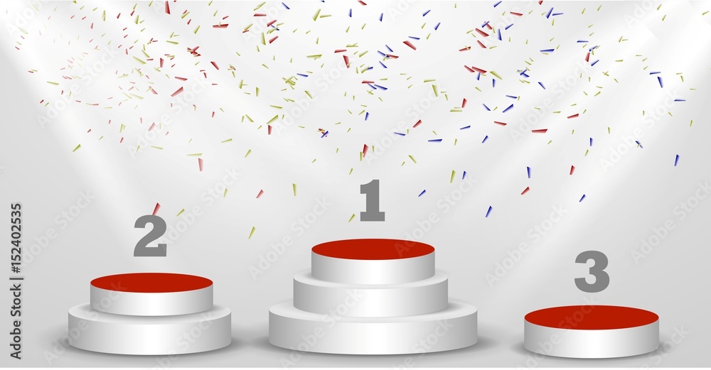 1st, 2nd, 3rd place Podiums of rewarding Poster or brochure template ...