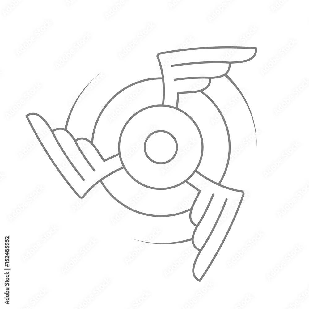 Aviation emblem, badge or logo. Military or civil aviation icon. Air ...