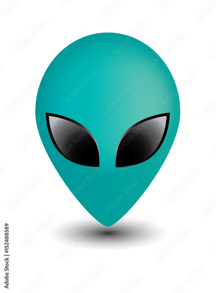 Vettoriale Stock Icona faccia di alieno | Adobe Stock