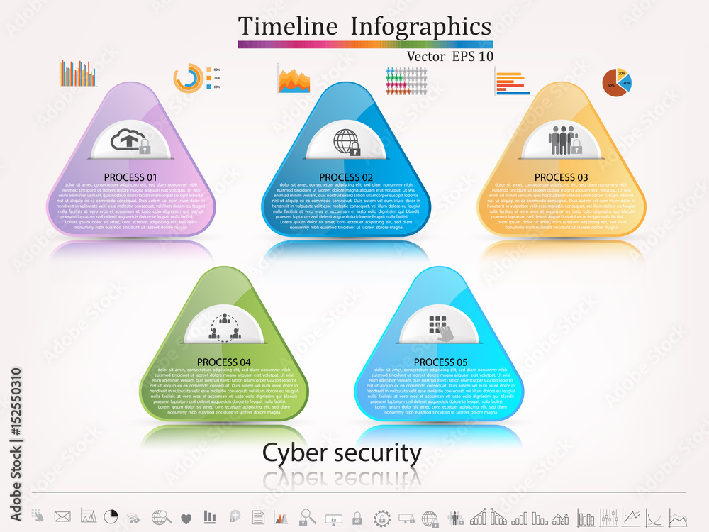 Timeline infographic, business style timeline banner, web design ...