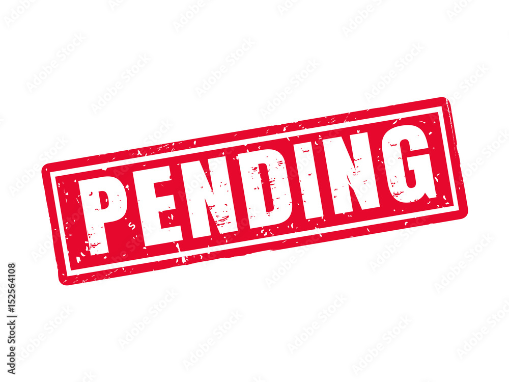 pending red stamp style Stock Vector | Adobe Stock