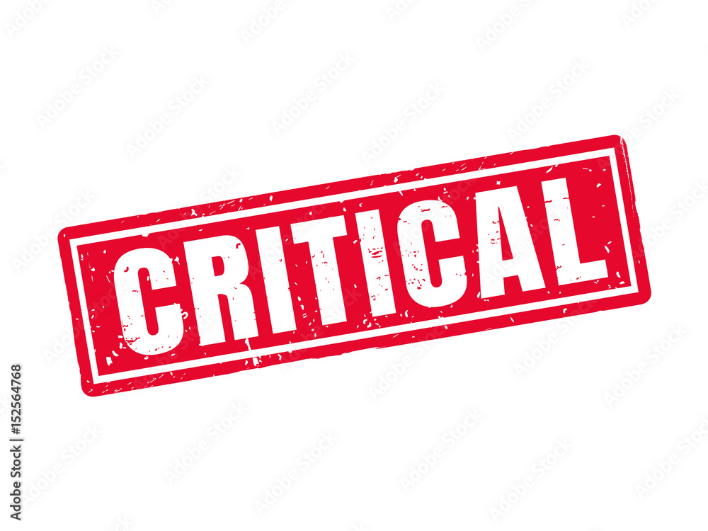 Critical Red Stamp Style Stock Vector Adobe Stock