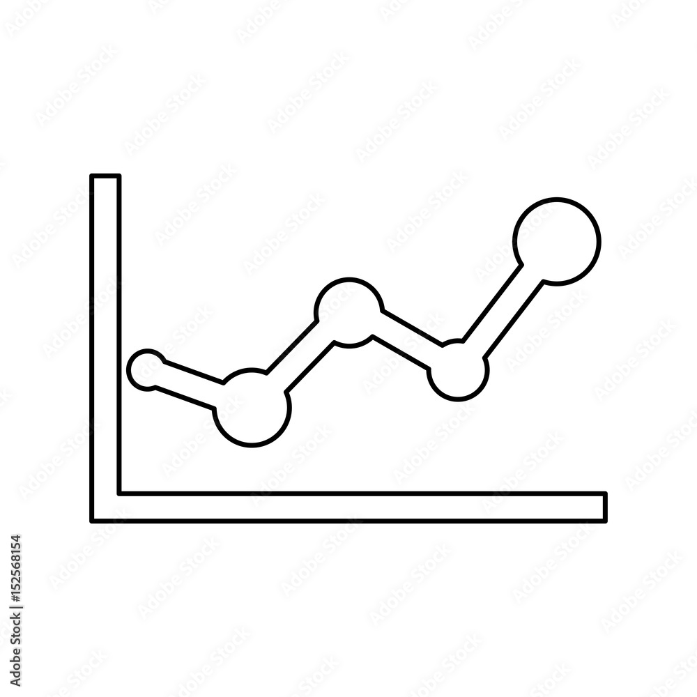 Statistics diagram pictogram vector icon illustration graphic design ...