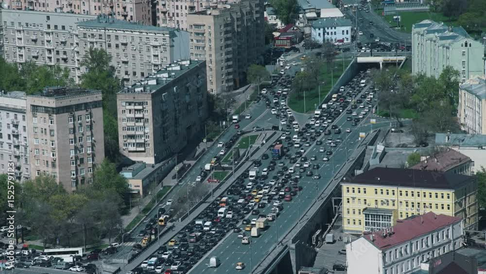 Traffic Time Lapse - Moscow, Garden Ring road Stock Video | Adobe Stock