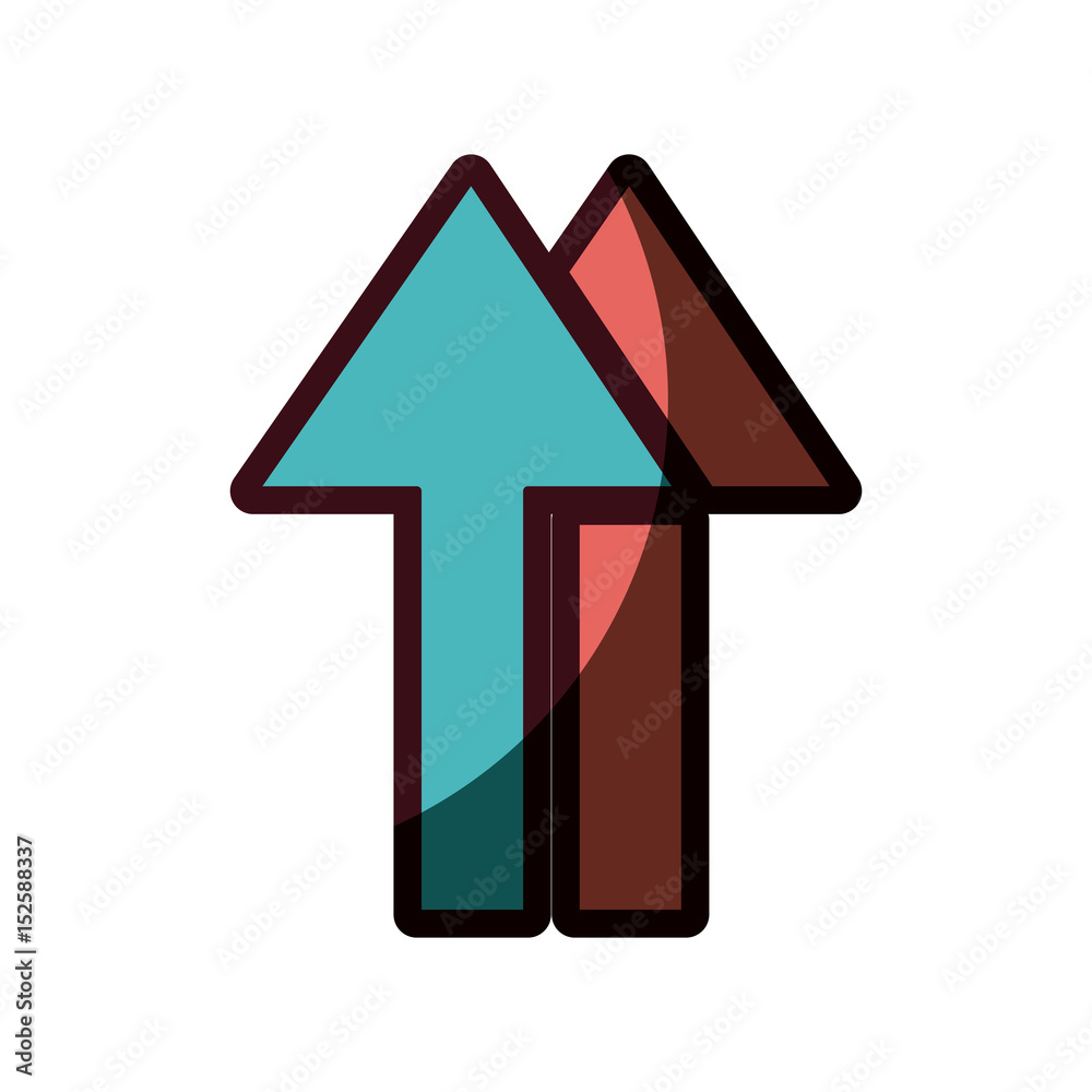 white background with symbol handling package stored right way up with ...