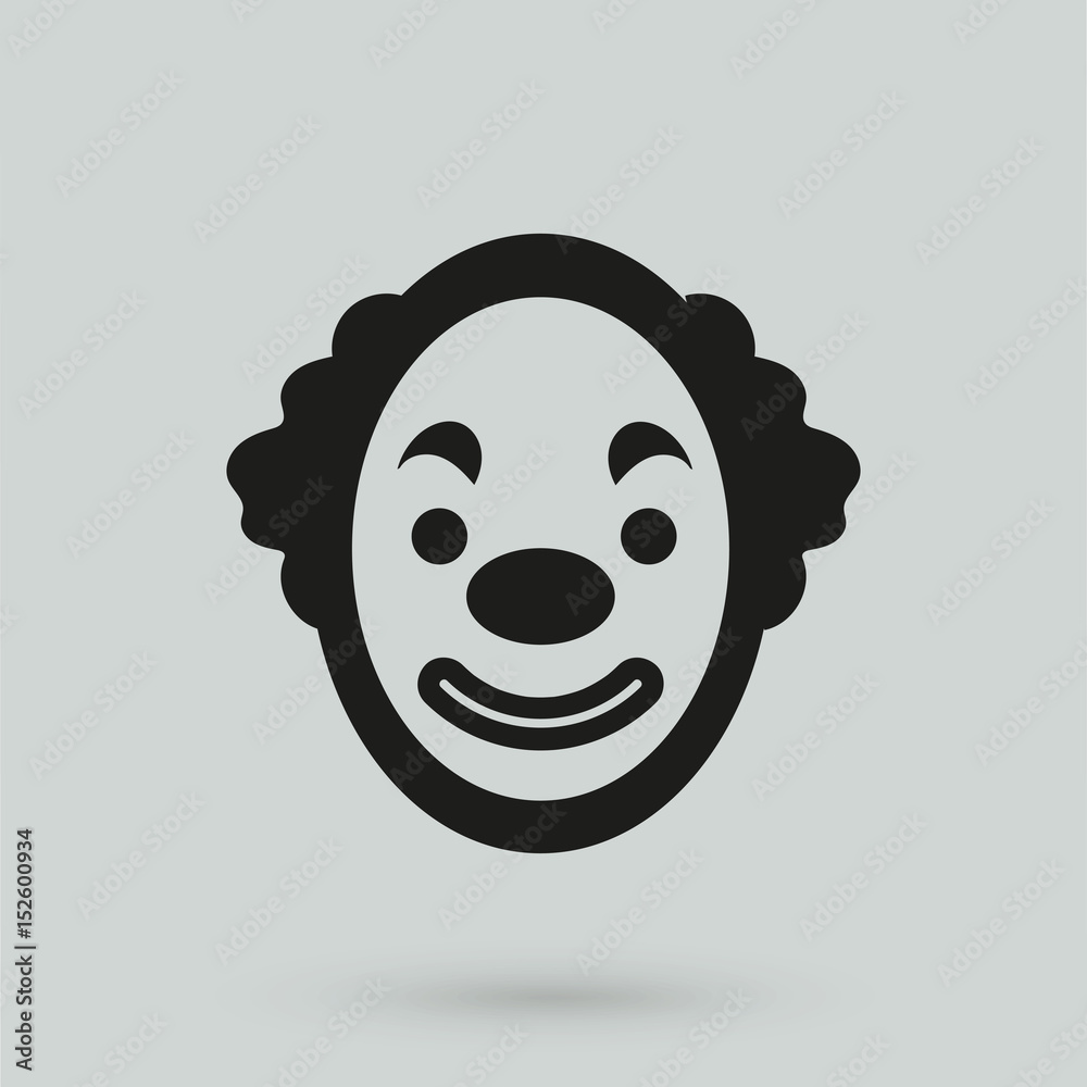 clown icon Stock Vector | Adobe Stock