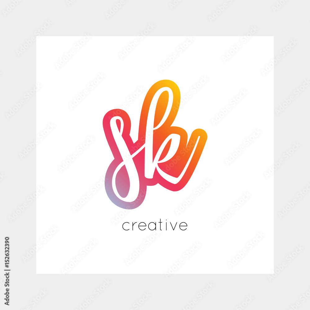 SK logo, vector. Useful as branding, app icon, alphabet combination ...