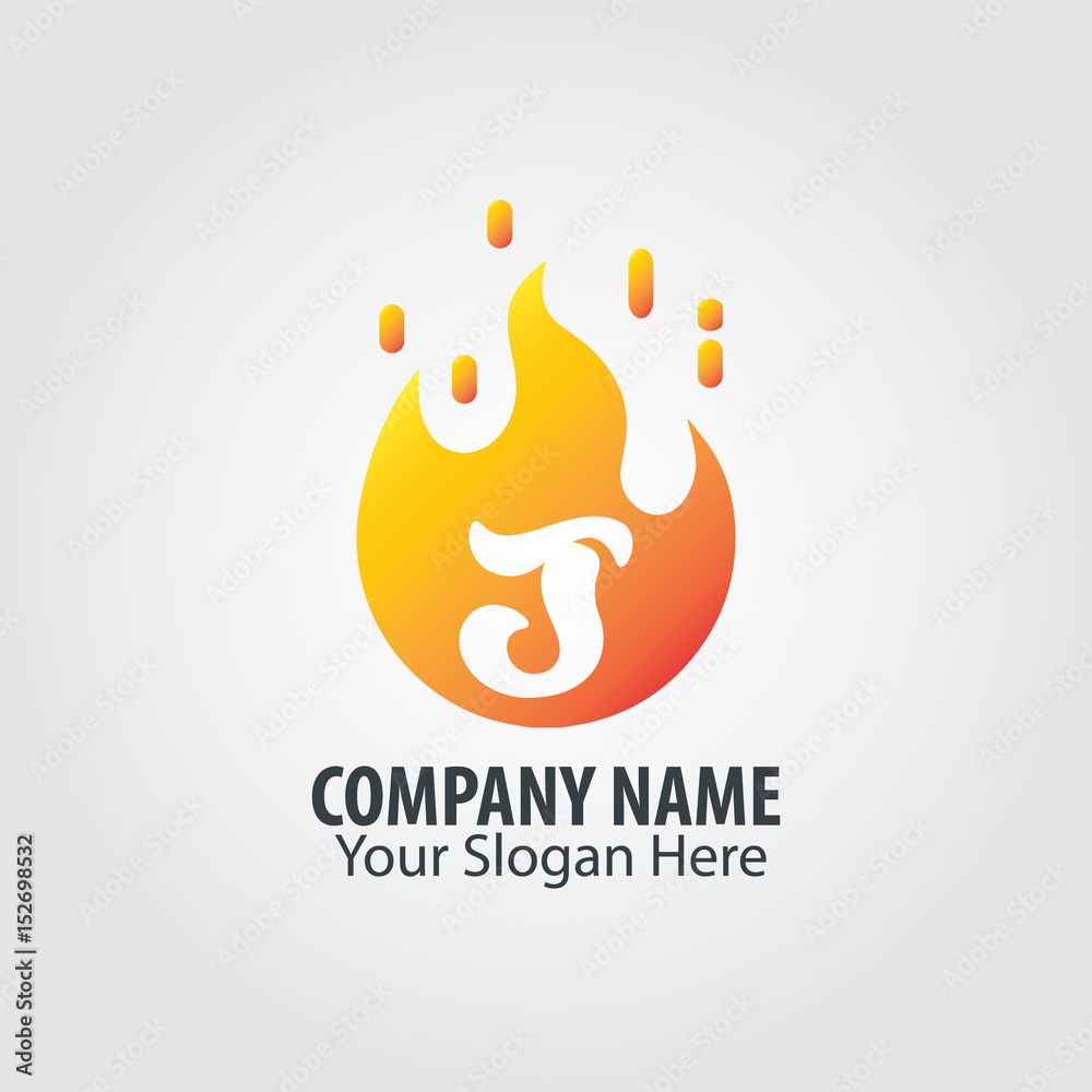 J Logo Fire