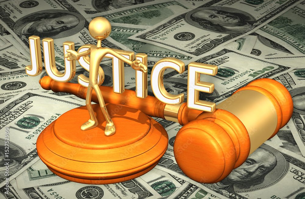 Obstruction Of Justice Legal Gavel Concept With The Original 3D ...