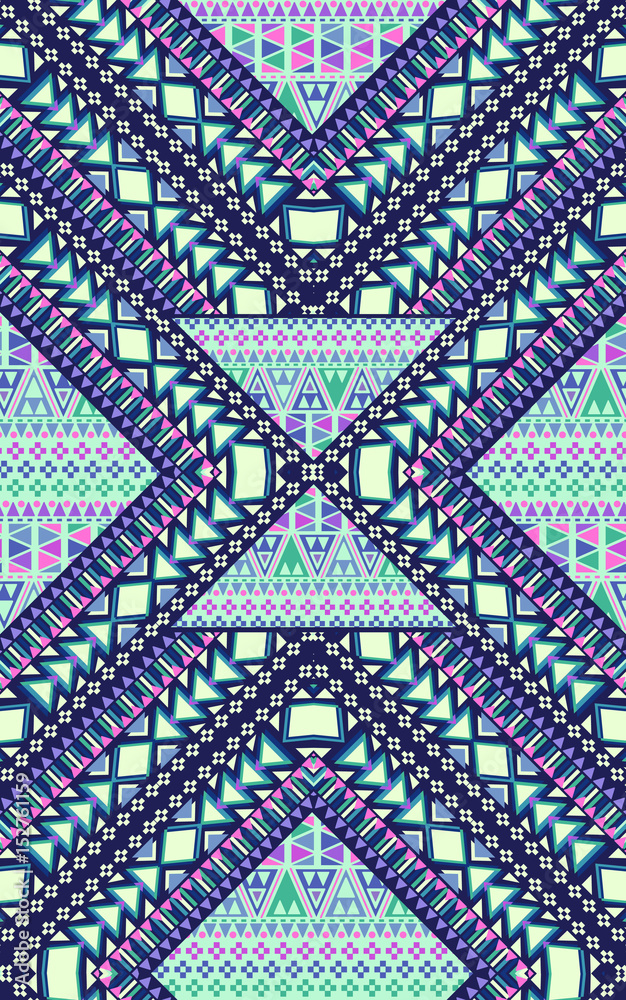 cool symmetrical design pattern ~ seamless vector background Stock ...