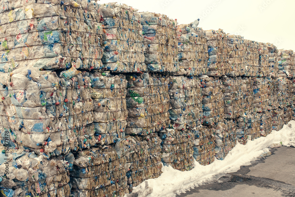 Waste processing plant. Technological process. Recycling and storage of ...