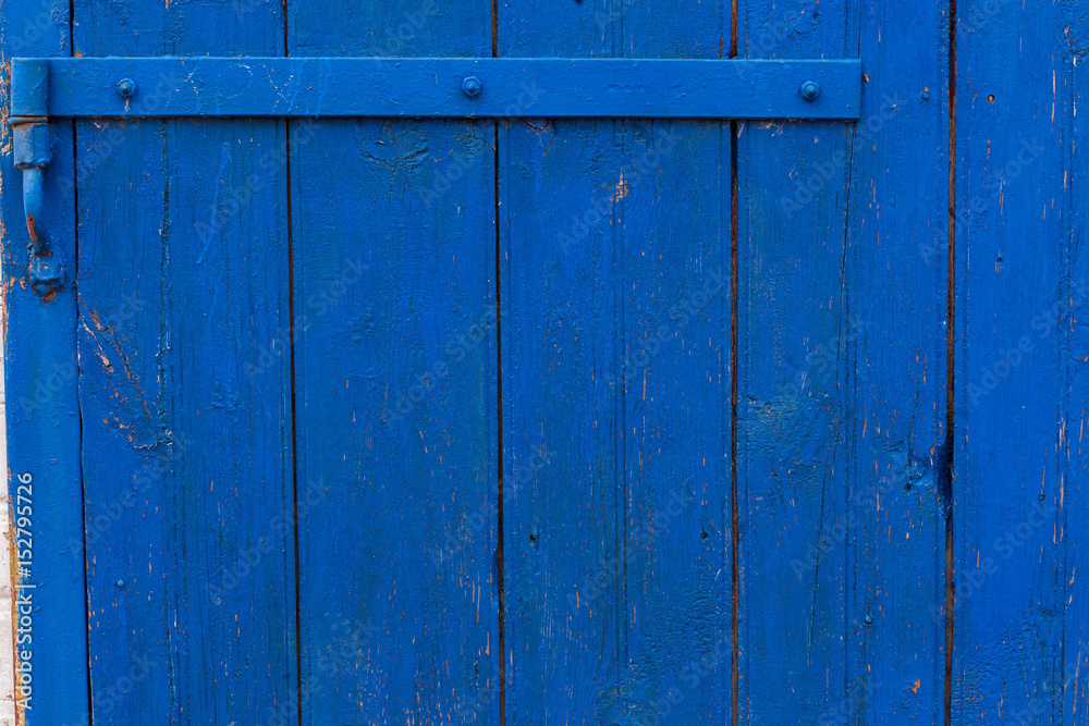 blue wooden door close-up, texture Stock Photo | Adobe Stock
