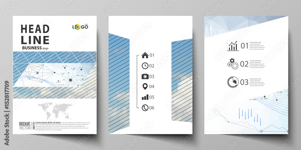 Business templates for brochure, flyer, annual report. Cover design ...