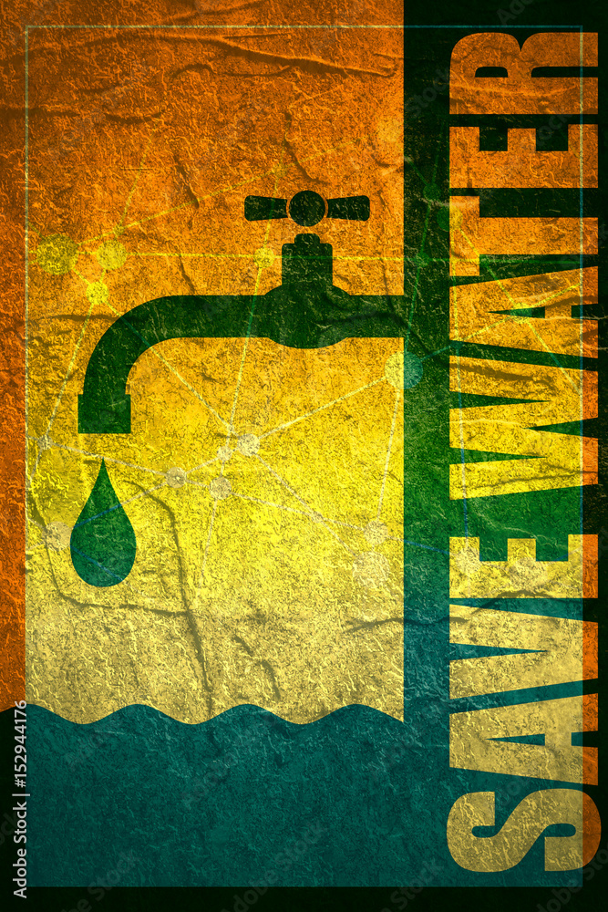 Abstract background. Water conservation concept. Ecology Saving. Grunge ...